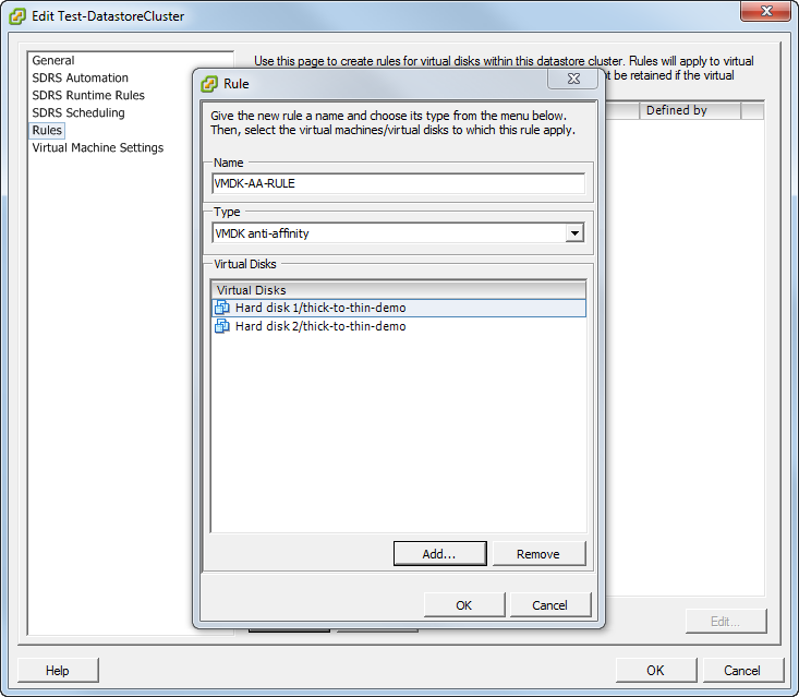 Heads Up! Storage DRS scheduler removes rules - CormacHogan.com